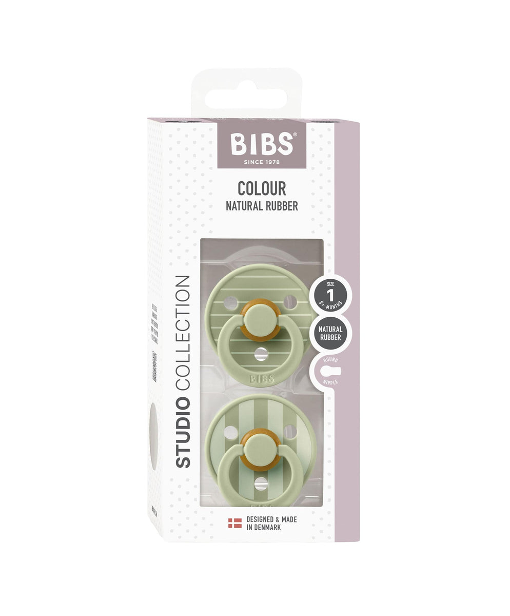 BIBS Pacifier Studio Colour (2 Pack) Sage – Mamas & Papas IE
