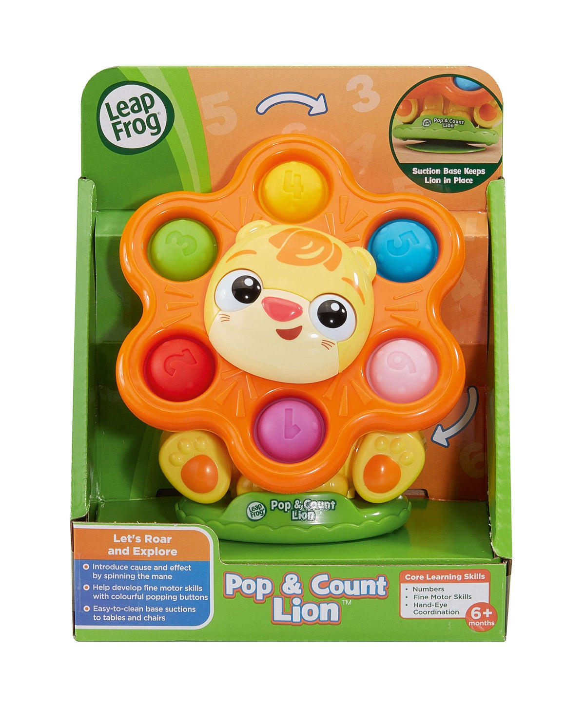LeapFrog Pop & Count Lion Sensory Toy – Mamas & Papas IE