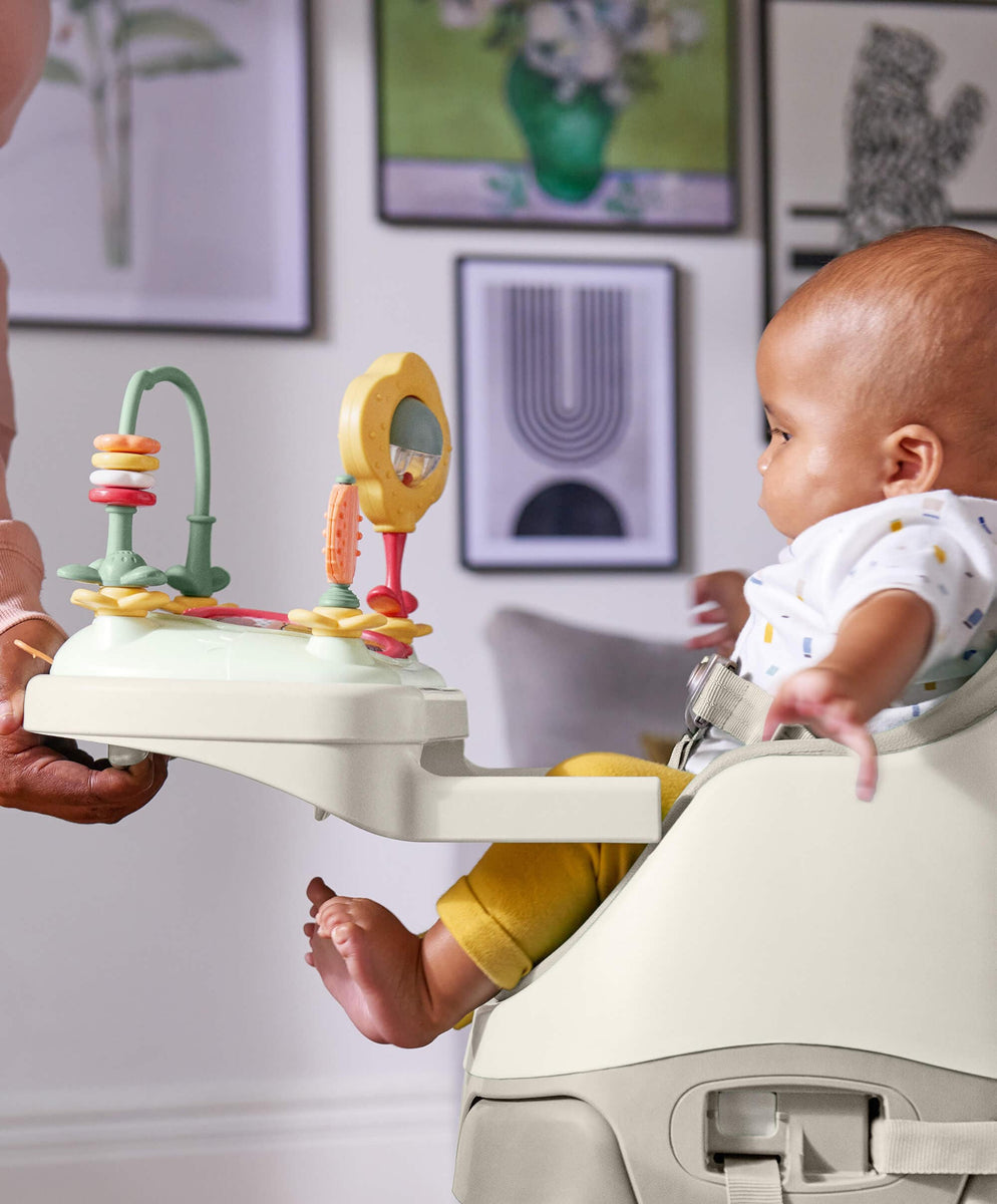 Bug 3-in-1 Floor & Booster Seat with Activity Tray - Clay – Mamas ...