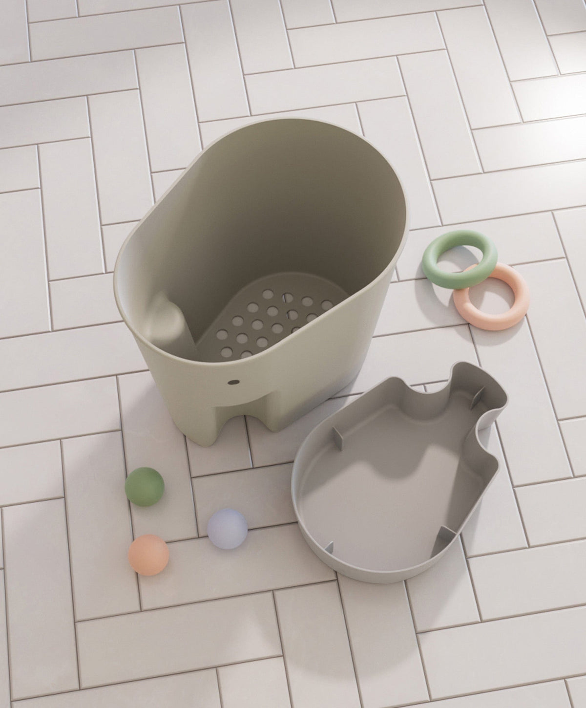 Shnuggle Ellie Bath Toy Storage Draining Caddy Mamas Papas IE