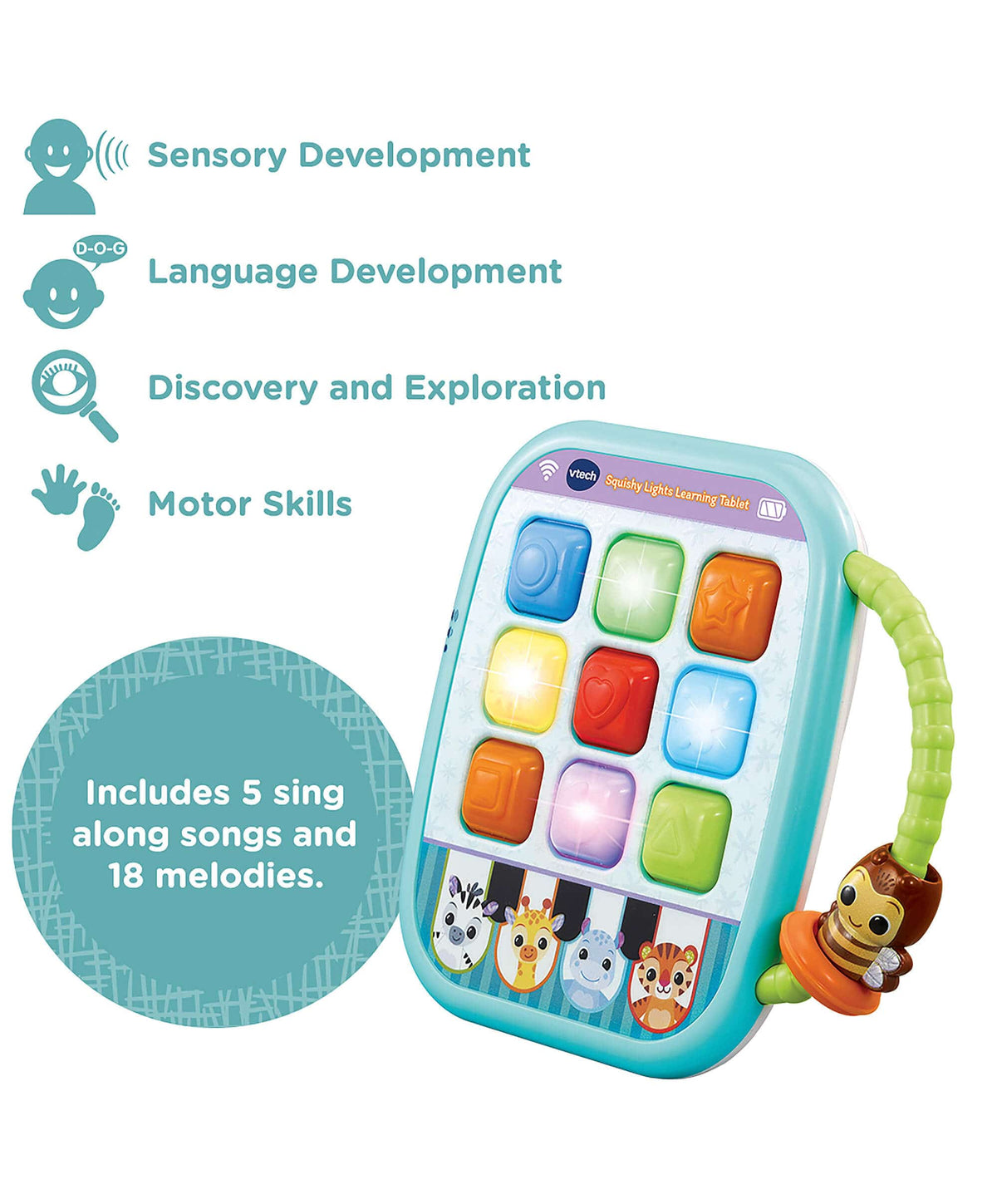 VTech Squishy Lights Learning Tablet – Mamas & Papas IE