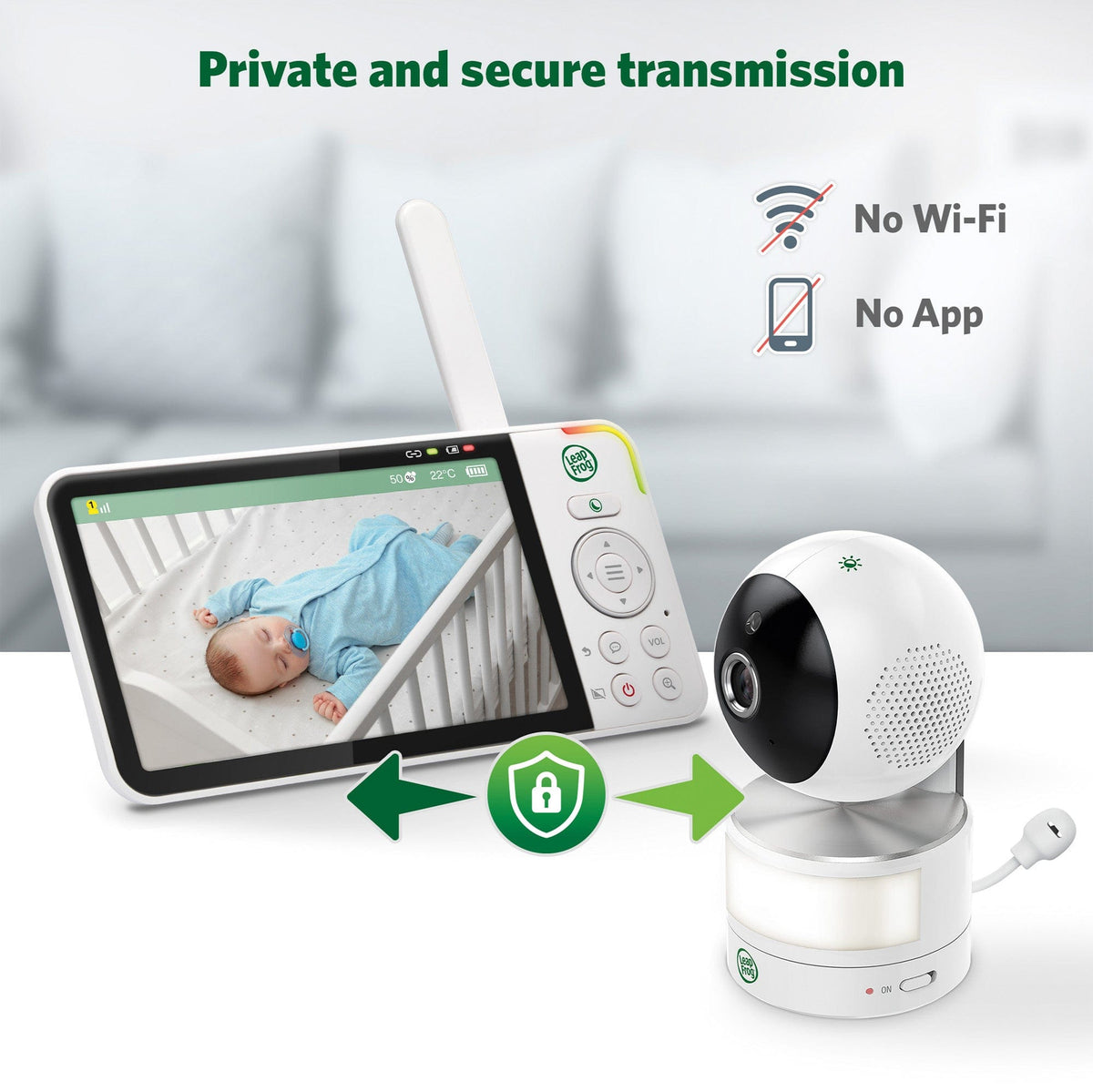 LeapFrog LF915HD 5" Video Baby Monitor with Colour Night Vision - Whit ...